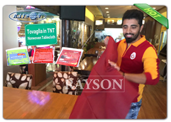 Spunbond Process PP Non woven Table Cloth For Square / Round Dining Table Cover / For Sea Party