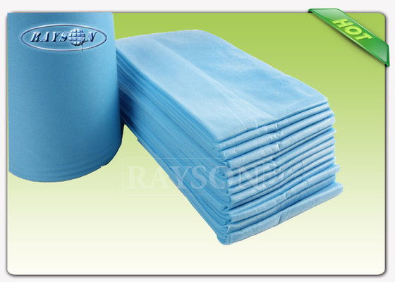 Polypropylene Disposable Bed sheet Roll / Medical Paper Roll Cross Perforated 30 gr For Beauty