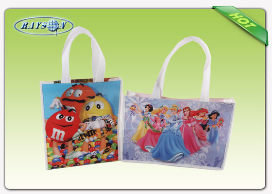 100% PP Spunbond Non Woven Fabric For Shopping Bags with 75gsm Full Color Printing