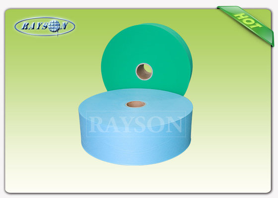 Anti bacterial Medical Consumable Disposable Non Woven Bed Sheet Roll For Europe Diaper Market