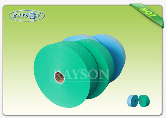 Anti bacterial Medical Consumable Disposable Non Woven Bed Sheet Roll For Europe Diaper Market