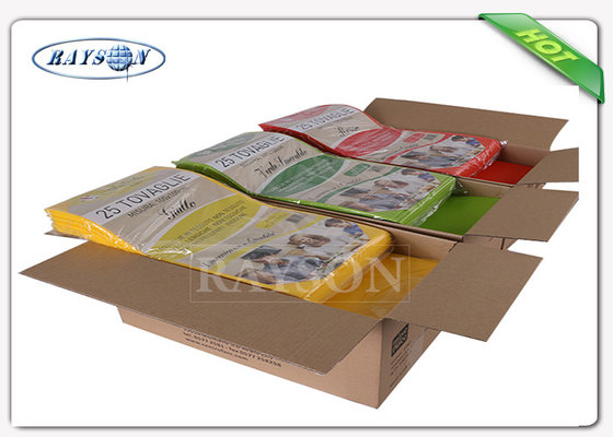 Fancy Anti bacterial 1x1m Non Slip Non Woven Tablecloth White TNT Tablecloth For Wedding