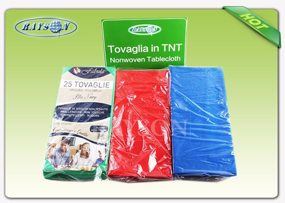 Custom Examination Various Color 38g to 70g Dining Non Woven Fabric Tablecloths