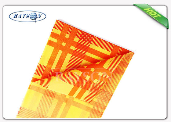 Fancy 38-75 Gsm Weight Colorful Printing Square  Tnt Table Cover Exported to Italy