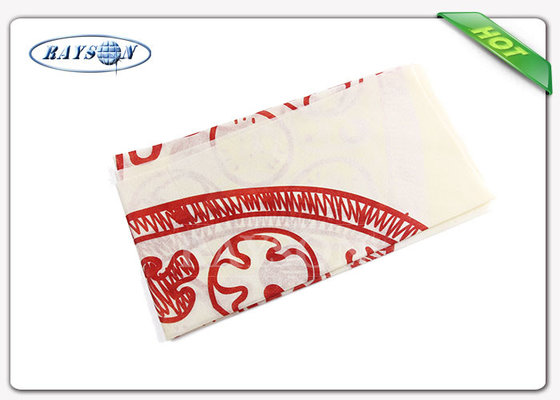 Square Heat Resistant Colored Dayed 45gsm Non Woven Tablecloth Used For Dinning