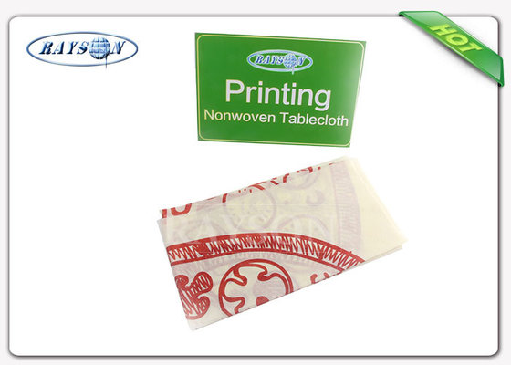 Square Heat Resistant Colored Dayed 45gsm Non Woven Tablecloth Used For Dinning