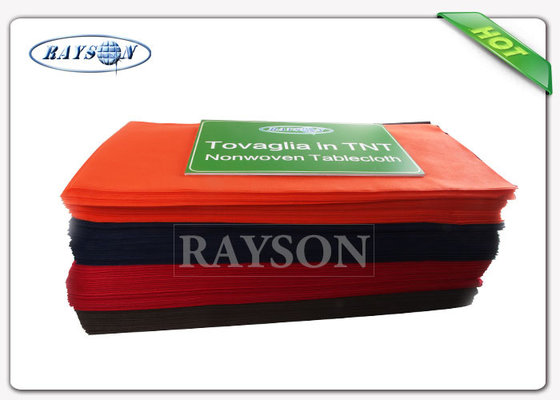 Pre - Cut 45 Gsm Various Colors Tnt Disposable Table Cover With 25m Long