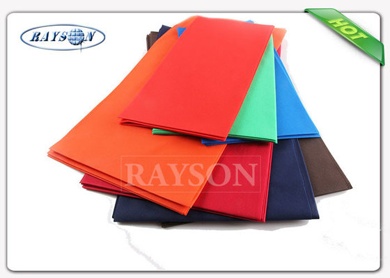 Fancy Antibacterial Heat Resistant Round  70gsm Non Woven Tablecloth / Table Cover 1.2 m
