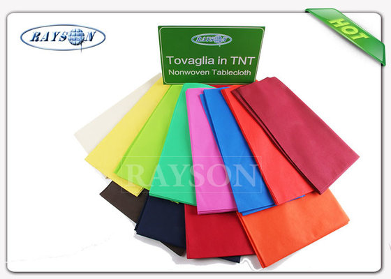 Pre - Cut 45 Gsm Various Colors Tnt Disposable Table Cover With 25m Long