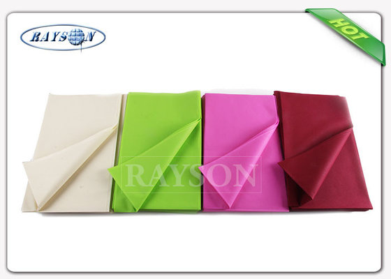 Fancy Antibacterial Heat Resistant Round  70gsm Non Woven Tablecloth / Table Cover 1.2 m
