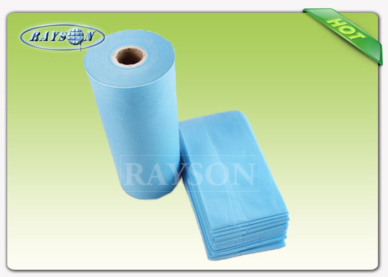 Light Blue PP Nonwoven Disposable Waterproof Bed Sheets Roll for Hospital