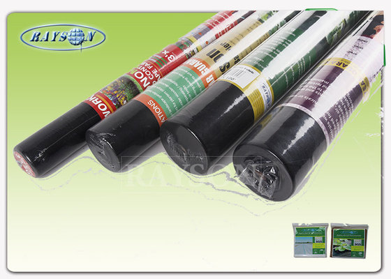 90GSM Black color UV treatment PP Weed Mat Roll For Ground Cover And Grass Control