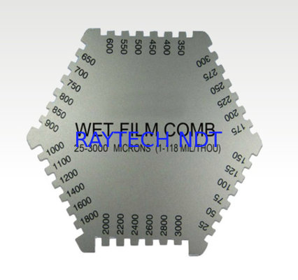 Comb Type Wet Paint Thickness Tester, Wet Film Coating Thickness Gauge 25-3000um