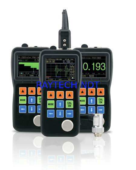 A-Scan Echo to Echo mode Ultrasonic Thickness Gauge, Portable Thickness Meter, NDT