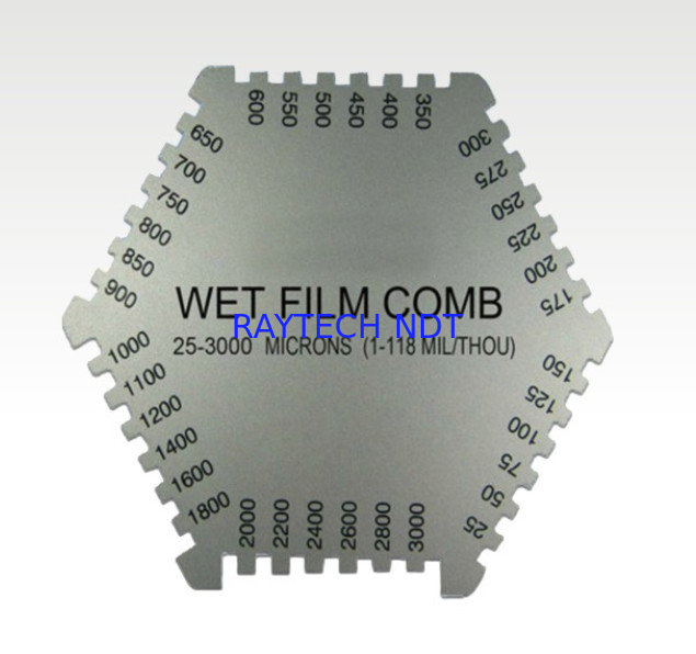 Comb Type Wet Paint Thickness Tester, Wet Film Coating Thickness Gauge 25-3000um
