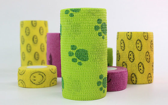 China Self Adhesive Bandage Vet Wrap for Pets Stretch Self Adherent Tape for Athletic Sports Ankle Bandage 2.5/5/7.5/10 CM supplier