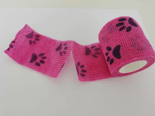 Veterinary use pet hospital 2.5cm 5cm 7.5cm 10cm colourful pet adhesive bandages supplier