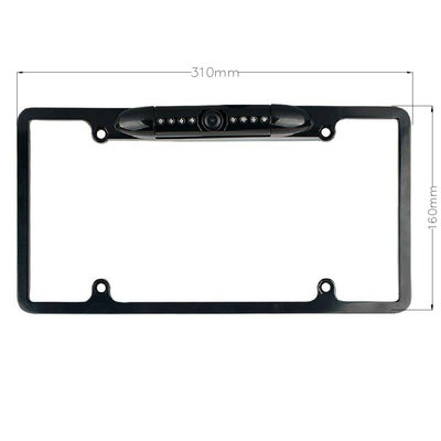 China USA Wide Angle License Plate Backup Camera Aluminum Housing CE distributor