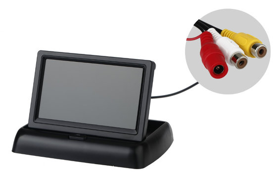 China 4.3 Watt Digital TFT Vehicle LCD Display Foldable 2 Channels distributor