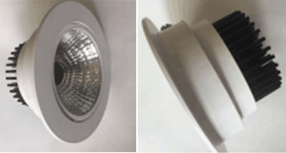 Aluminum COB 7W CRI 75 LED Down Light Fixtures RA80 2800-6500K 630LM