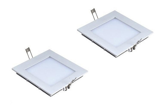 Warm White 230V / 240V 12W 2x2 Square LED Panel Light Fixture 50HZ - 60HZ
