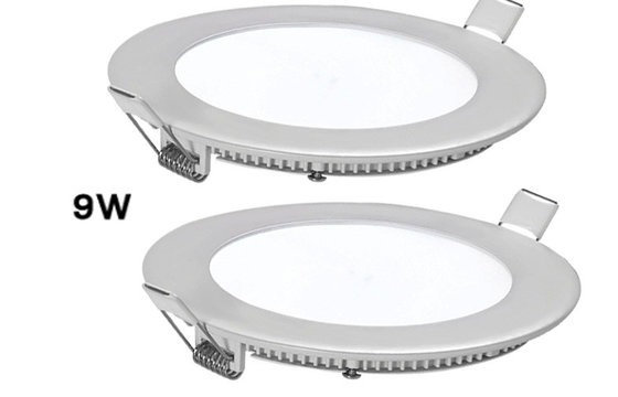 Energy Saving 6" 9 Watt Round LED Panel Lights With Epistar / Bridgelux Chip