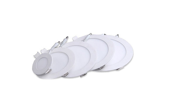 Interior 1200lm 6000k Round Led Panel Lights Natural White For Hotels / Conference