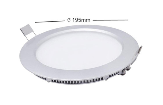 Interior 1200lm 6000k Round Led Panel Lights Natural White For Hotels / Conference