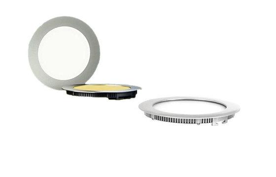 Interior 1200lm 6000k Round Led Panel Lights Natural White For Hotels / Conference