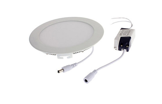 6W IP44 CRI 80 Indoor Recessed Round LED Panel Lights 85V - 265V