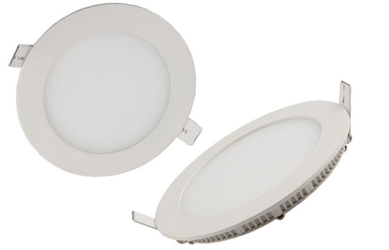 6W IP44 CRI 80 Indoor Recessed Round LED Panel Lights 85V - 265V