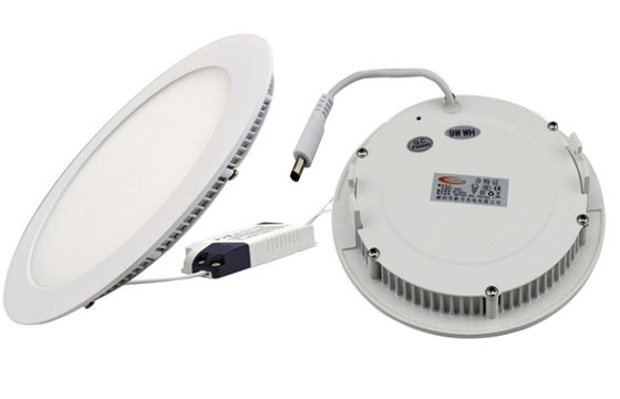 Epistar / Bridgelux IP54 1500LM Round LED Panel Lights 15W For Washing Room / Corridor