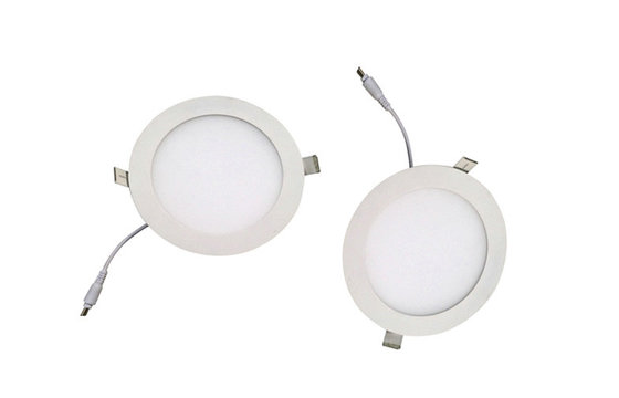 White 6W Recessed Round LED Panel Lights With High Lumen / Constant Current Driver