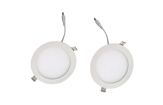 White 6W Recessed Round LED Panel Lights With High Lumen / Constant Current Driver