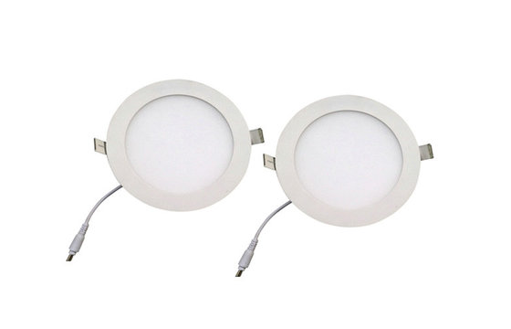 White 6W Recessed Round LED Panel Lights With High Lumen / Constant Current Driver