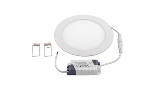 Anti-glare Office12W Round LED Ceiling Panel Light 4000K / 6000K Surface Mounted