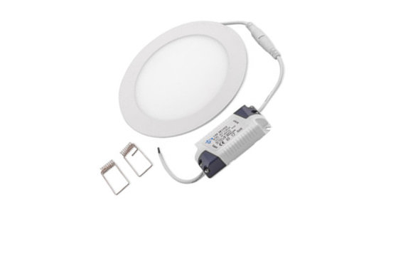 Anti-glare Office12W Round LED Ceiling Panel Light 4000K / 6000K Surface Mounted