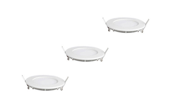 High Efficiency Aluminum Ra80 3000K LED Recessed Panel Lights 9W for Bathroom