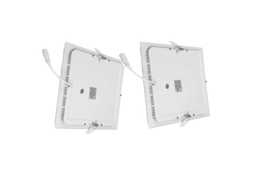 High Efficiency Square Indoor 18W Emergency LED Panel Light 240x240mm 100Lm/W