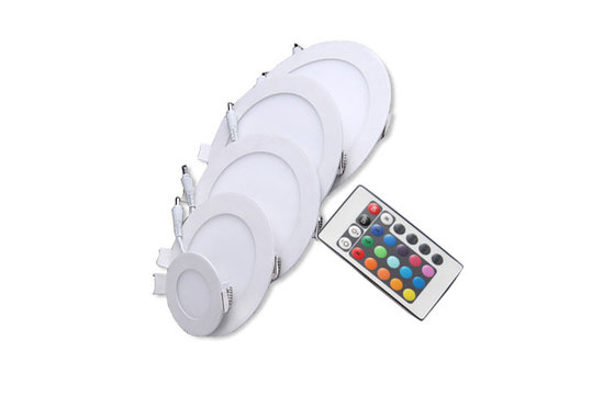 Round Embedded RGB LED Panel Light 12W / 18W / 25W Ra80 CE ROHS Approved