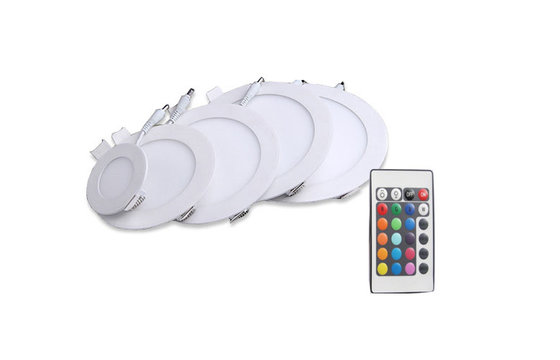 Round Embedded RGB LED Panel Light 12W / 18W / 25W Ra80 CE ROHS Approved