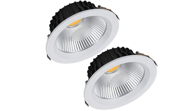 IP44 1800LM 20W Round Ceiling Recessed LED Downlights 85V - 265V 2800-6500K