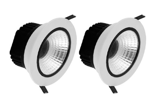 Indoor Slim SMD COB 25 Watt Recessed LED Downlights For Hospital / Schools