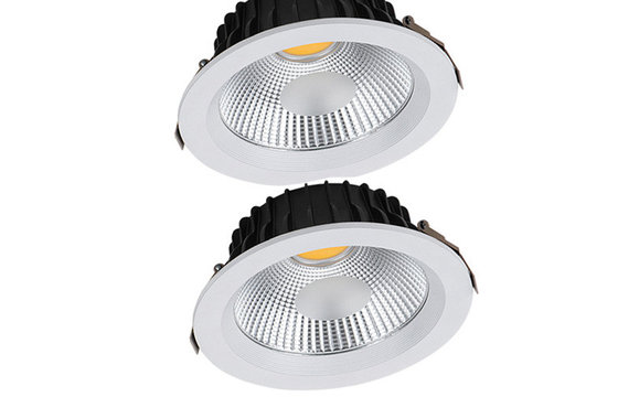 High Power Recessed COB Downlight 30 Watts Super heat disspation Anti-Glare
