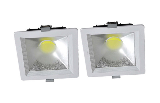 Indoor Square 30W COB LED Downlight Dimmable Long Lifespan For Office/Workshop
