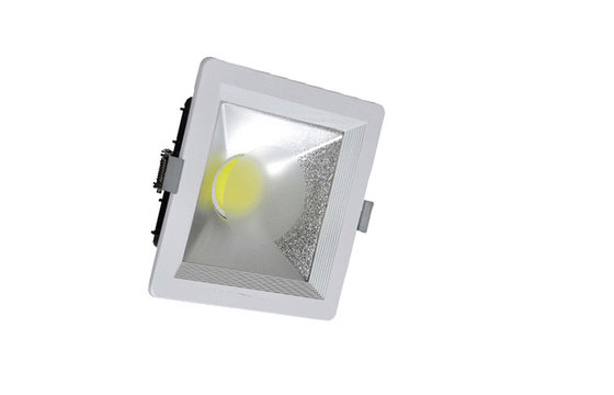 Indoor Square 30W COB LED Downlight Dimmable Long Lifespan For Office/Workshop