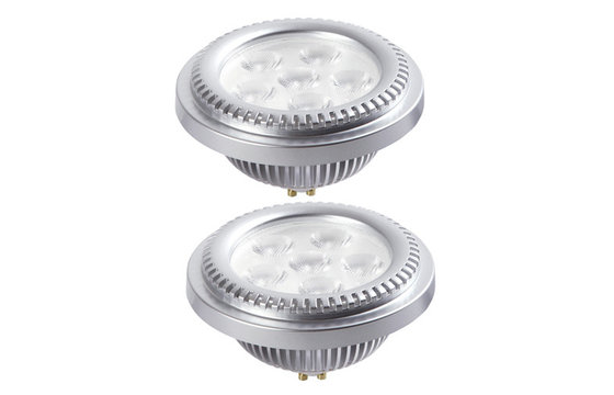 Pure White 600lm Ra75 G53 AR111 LED Light / Spotlight For Cabinet Lighting