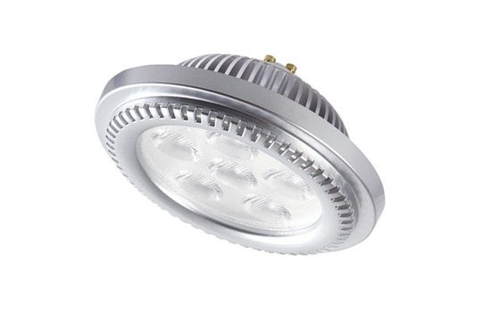 Pure White 600lm Ra75 G53 AR111 LED Light / Spotlight For Cabinet Lighting