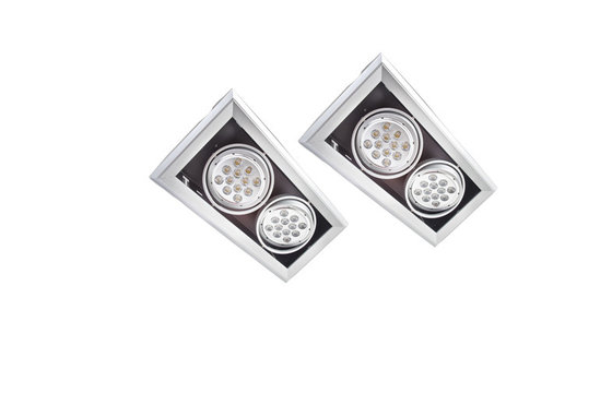 High Efficiency 18 Watts Epistar AR111 Grill With Two Black Housing