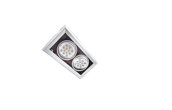 High Efficiency 18 Watts Epistar AR111 Grill With Two Black Housing